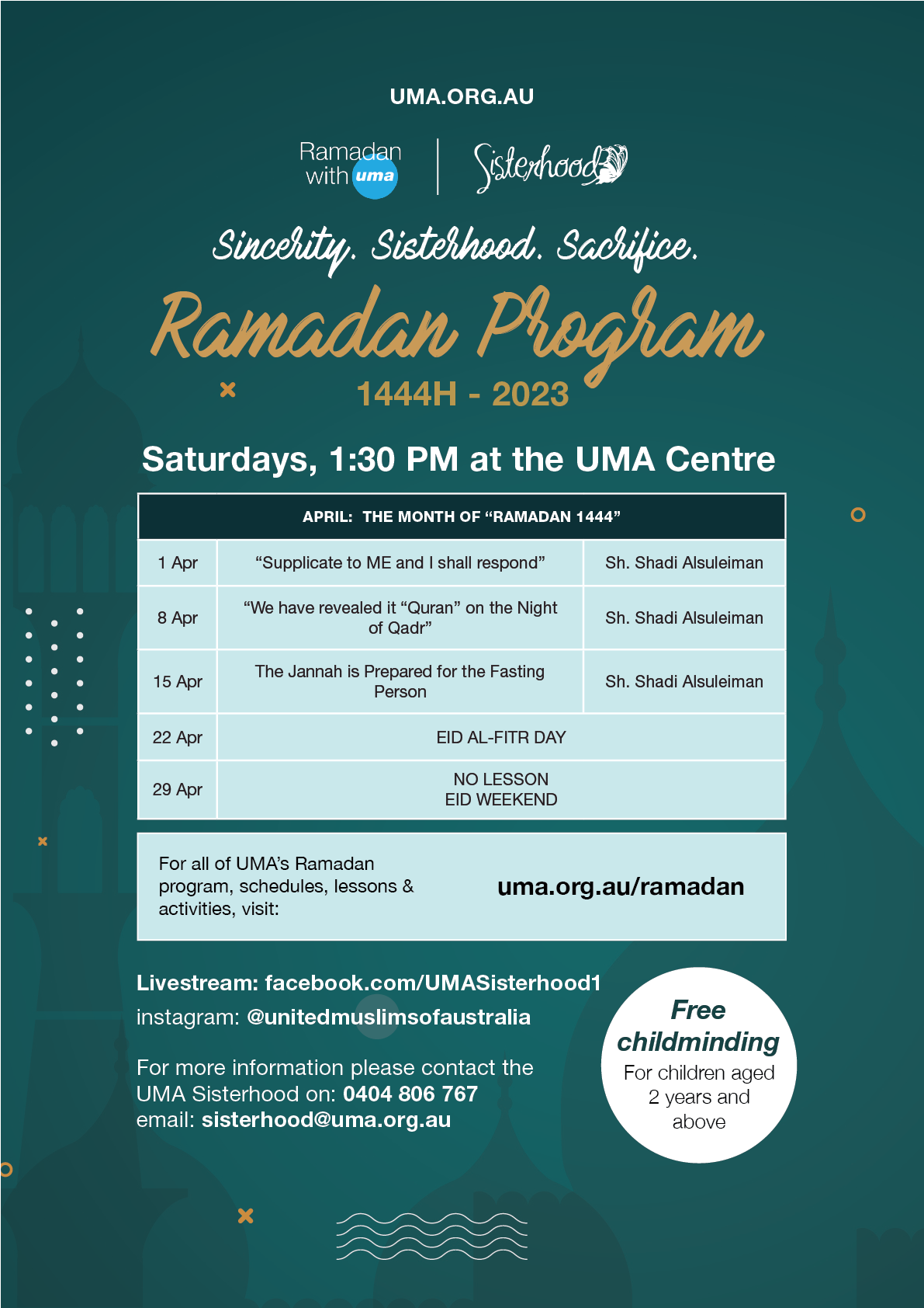 Ramadan 1444H – 2023 – UMA